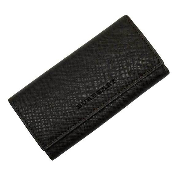 Burberry | Bags | Burberry 4 Key Case Leather Black | Poshmark